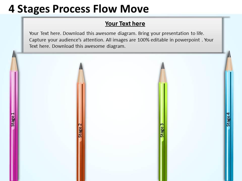 0620 Project Management 4 Stages Process Flow Move Powerpoint Templates ...