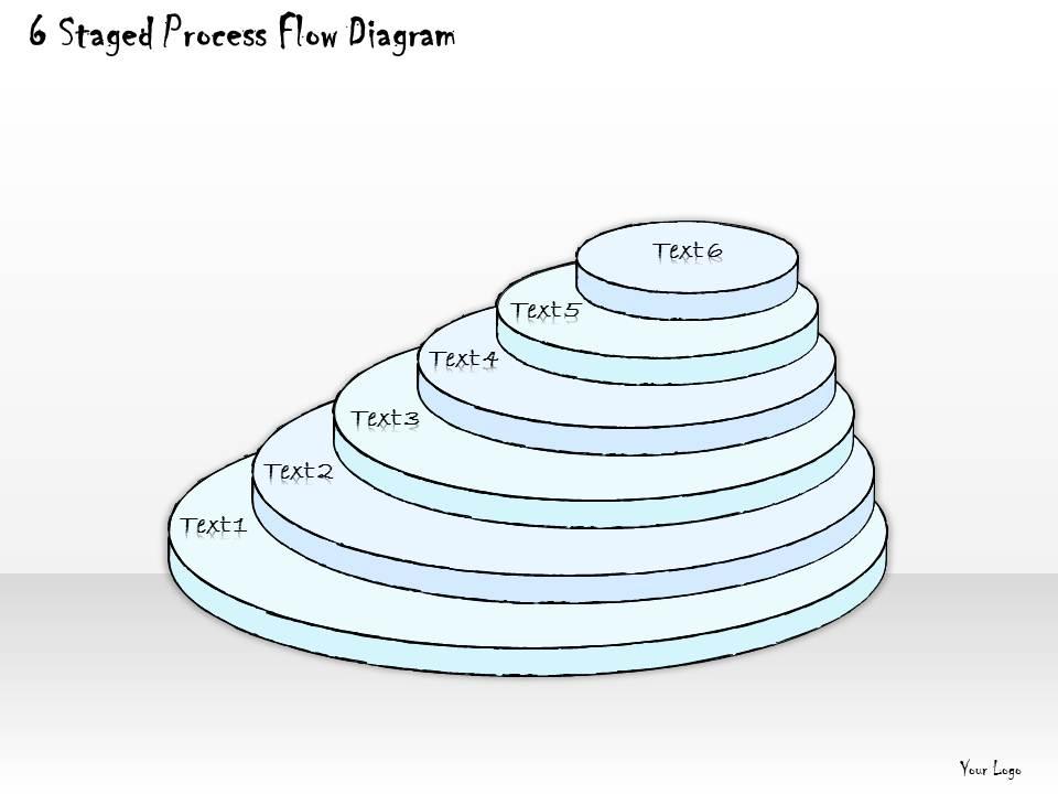 0714 Business Ppt Diagram 6 Staged Process Flow Diagram Powerpoint ...