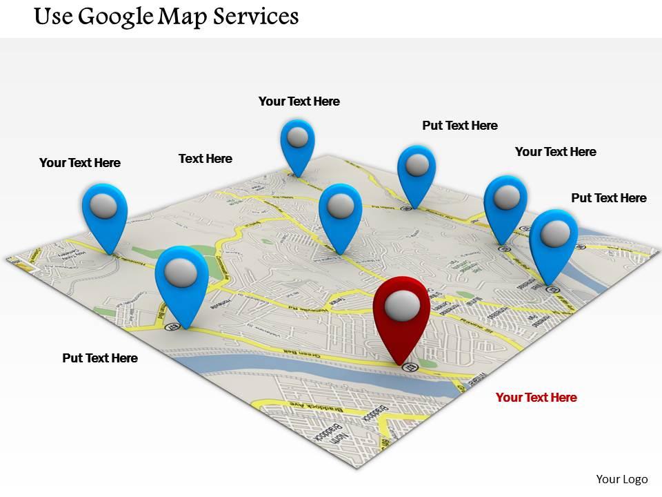 0714 Use Google Map Services Diagram Image Graphics For Powerpoint | PowerPoint Presentation ...