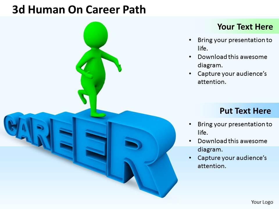 1013 3d Human On Career Path Ppt Graphics Icons Powerpoint | PowerPoint ...