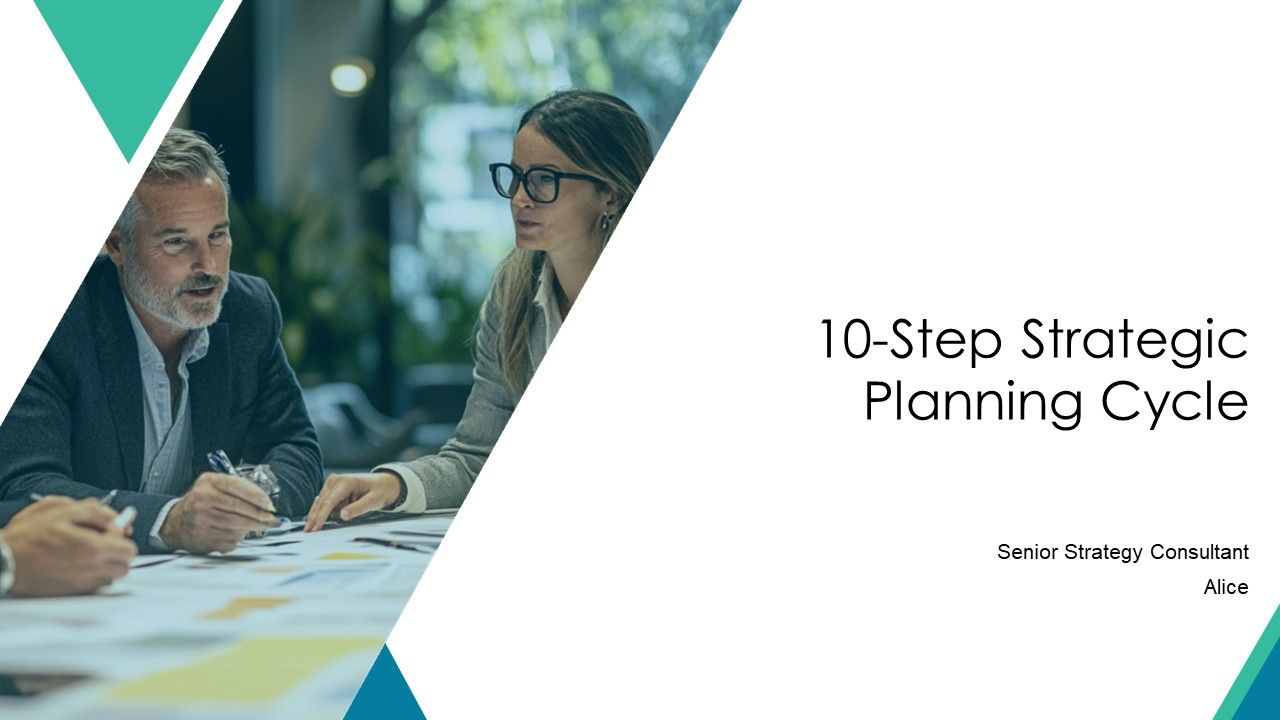 10 Step Strategic Planning Cycle PPT Designs AT