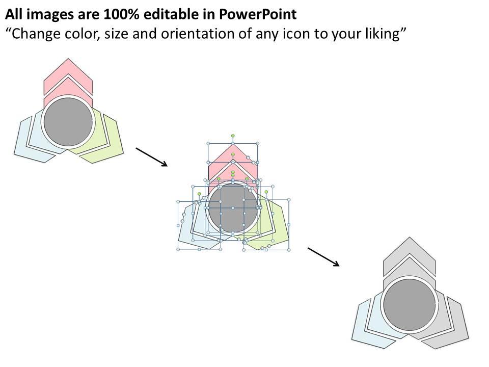1113 Business Ppt Diagram Three Converging Arrows Layout Powerpoint ...