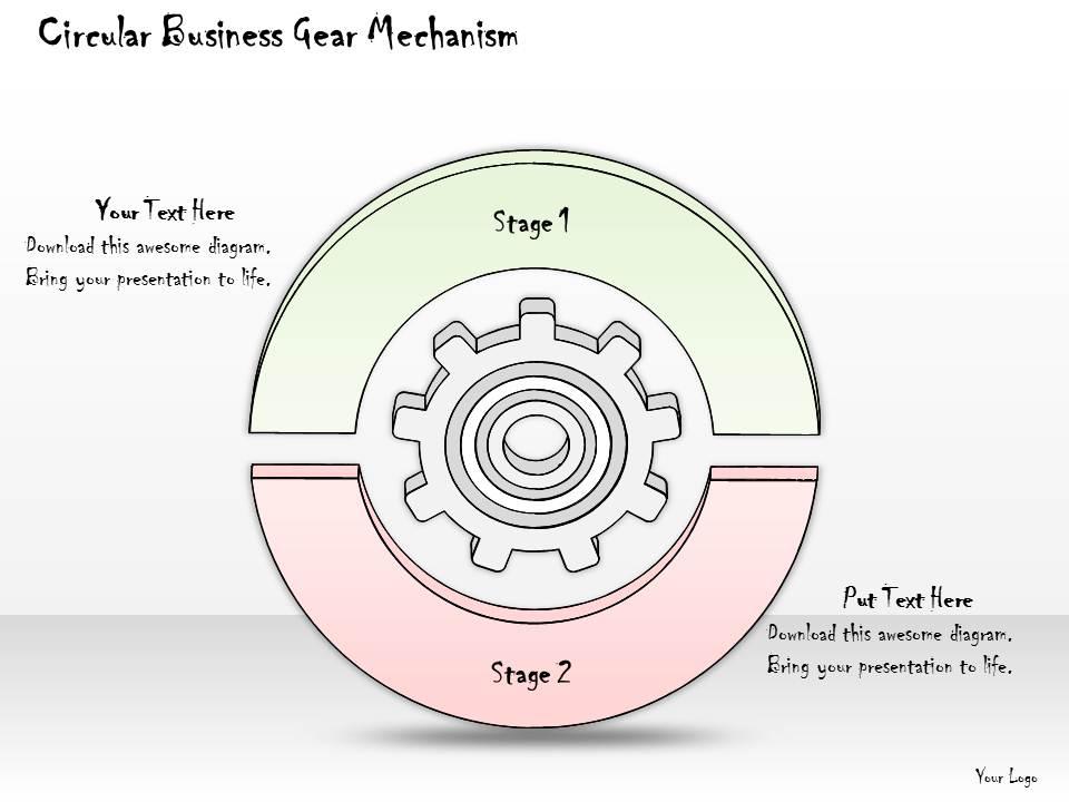 2502 Business Ppt Diagram Circular Business Gear Mechanism Powerpoint ...