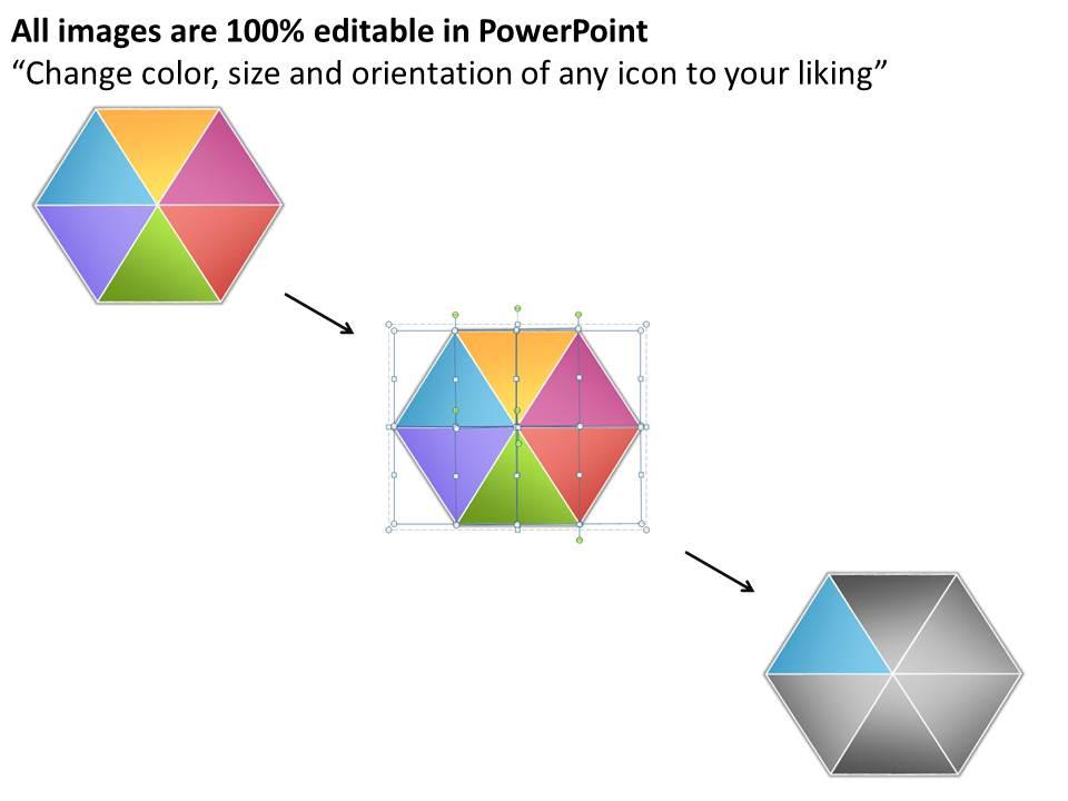 6 factors hexagon diagram editable powerpoint Slides templates ...