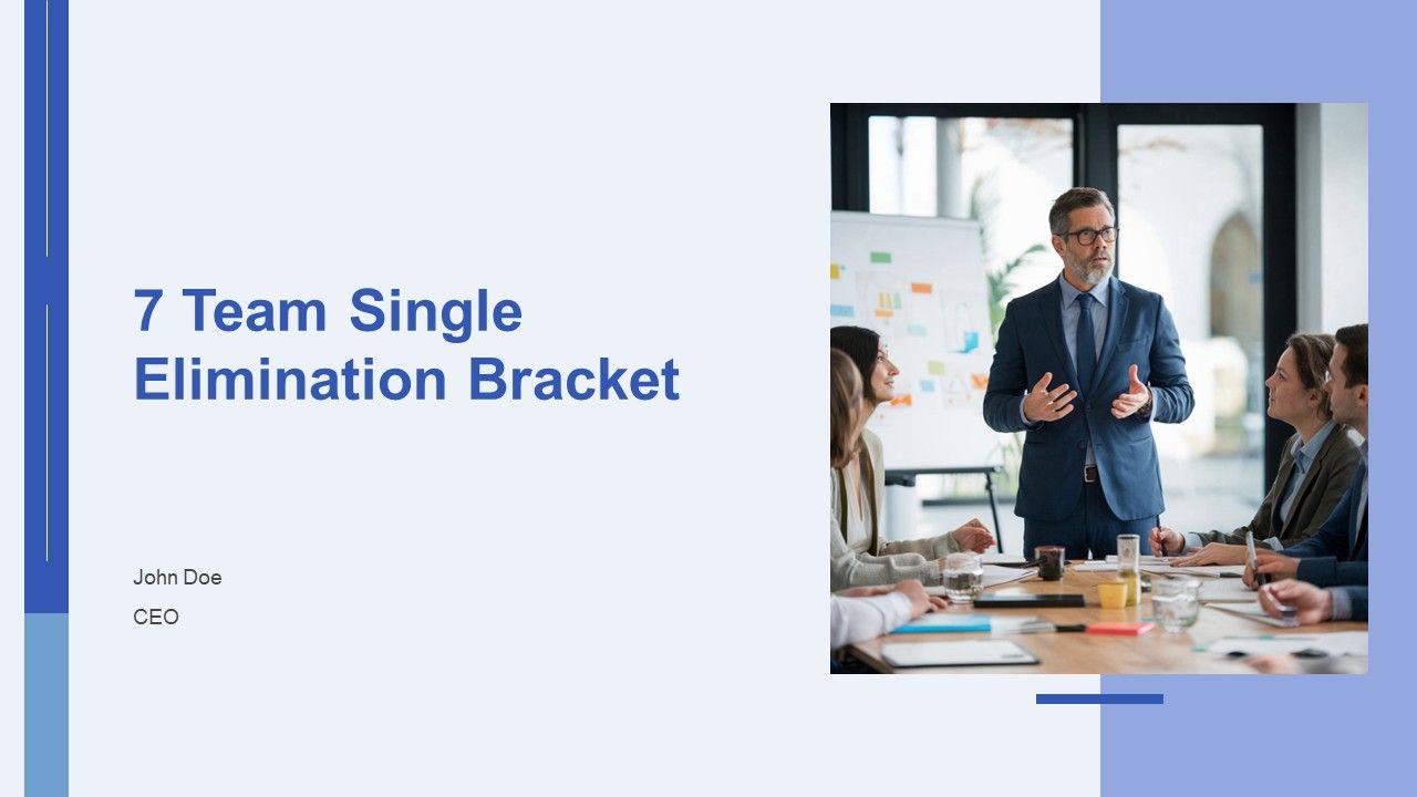 7 Team Single Elimination Bracket PPT Sample ACP