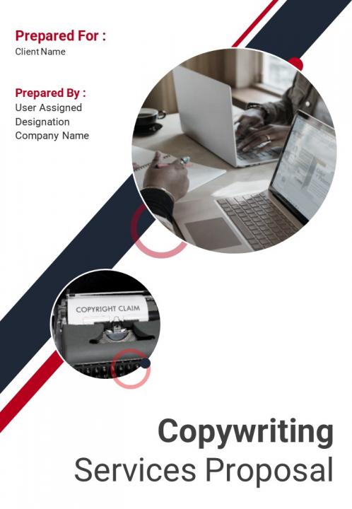 A4 Copywriting Services Proposal Template | Presentation Graphics | Presentation PowerPoint ...