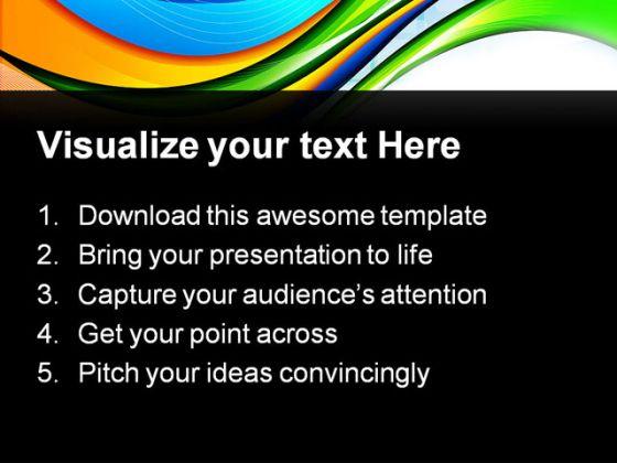 Abstract Colorful Waves Background PowerPoint Templates And PowerPoint ...