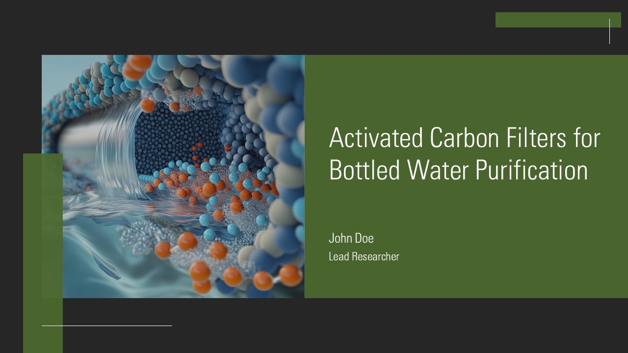 Activated Carbon Filters For Bottled Water Purification PPT Template AT