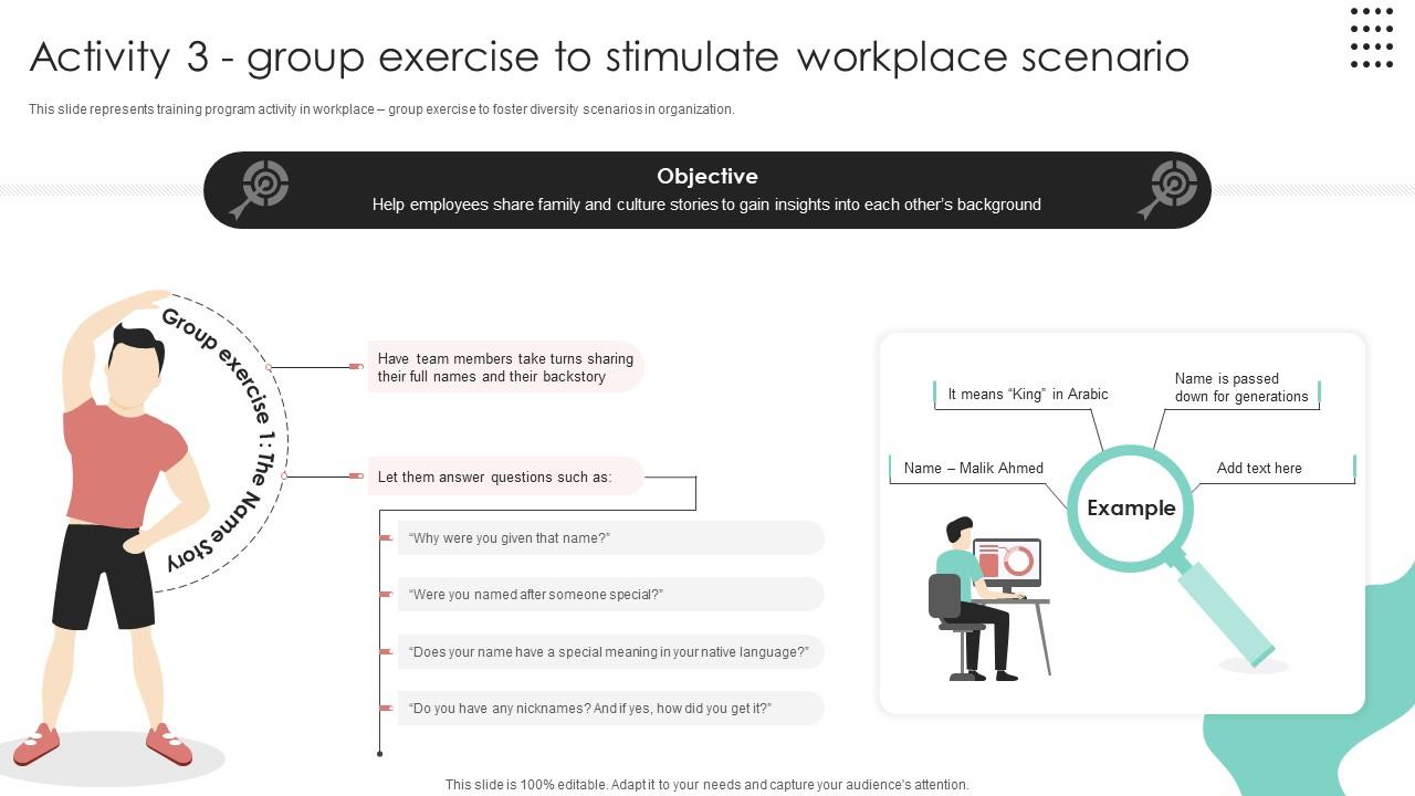 Activity 3 Group Exercise To Stimulate Workplace Scenario Racial Diversity Training DTE SS PPT ...