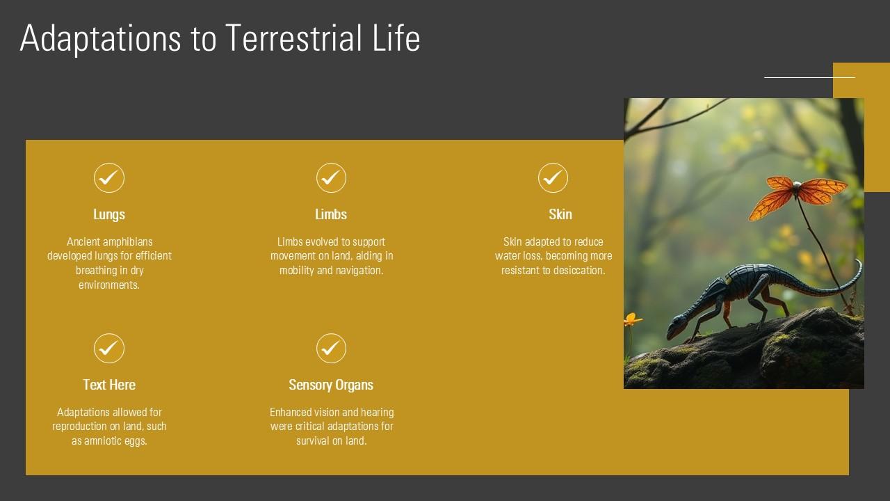 Adaptations To Terrestrial Life Ancient Amphibians PPT Structure ACP ...