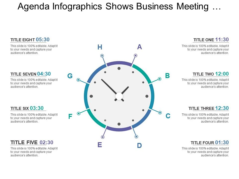 Agenda Infographics Shows Business Meeting Timeline | Presentation ...