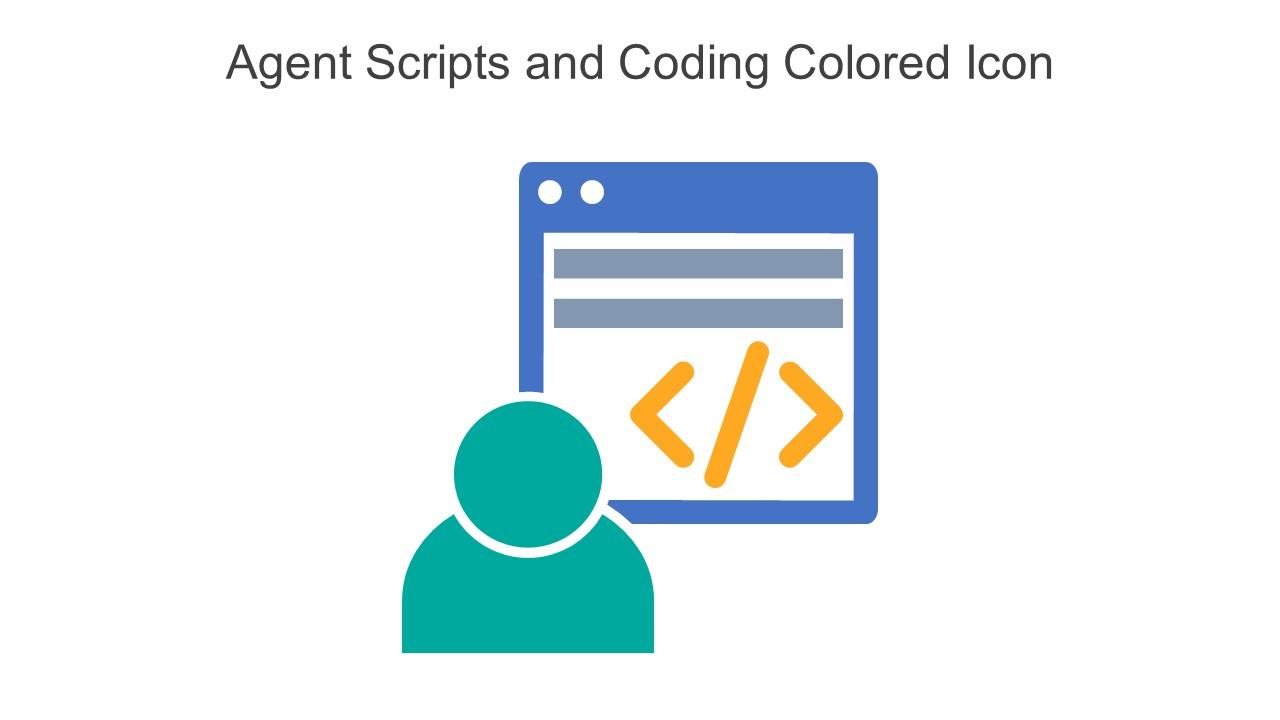 Agent Scripts And Coding Colored Icon In Powerpoint Pptx Png And Editable Eps Format Ppt Example