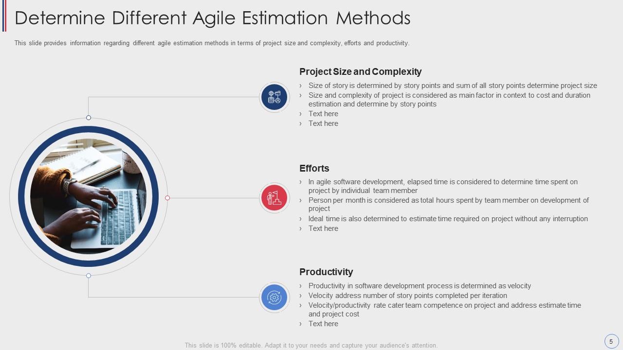 Agile Cost Estimation Techniques For Project Development It Powerpoint Presentation Slides