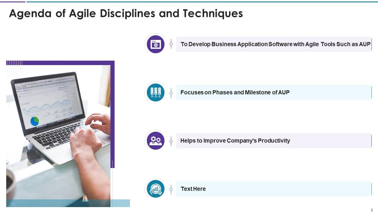Agile Disciplines And Techniques Powerpoint Presentation Slides