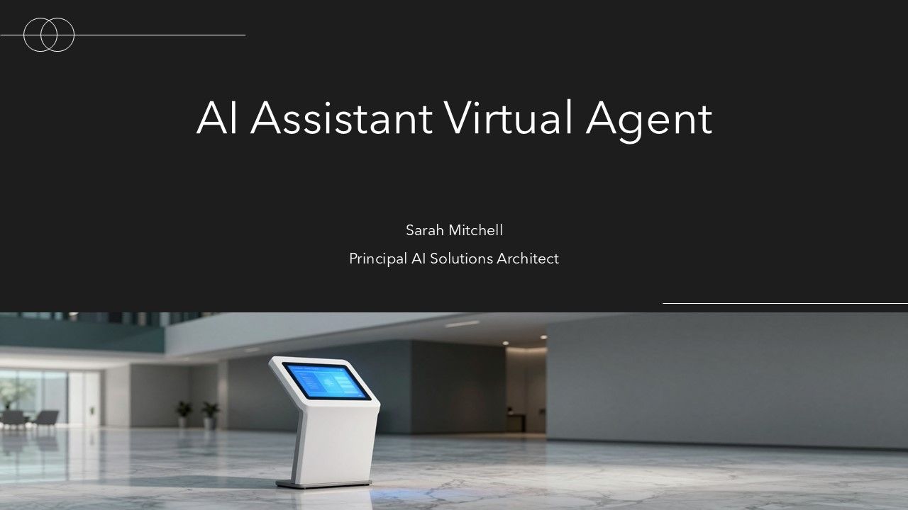 AI Assistant Virtual Agent PPT Mockup VA