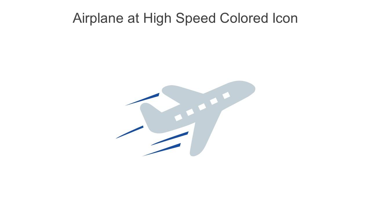 Airplane At High Speed Colored Icon In Powerpoint Pptx Png And Editable Eps Format ...