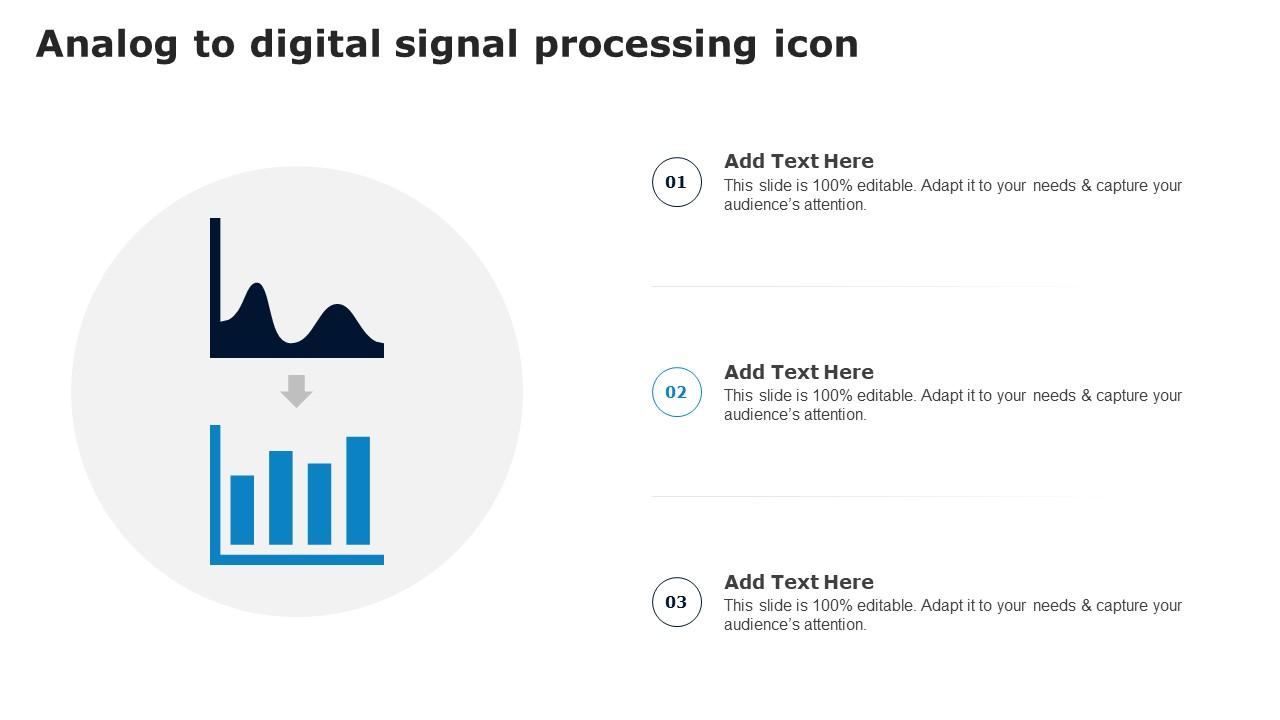 Analog To Digital Signal Processing Icon PPT Slide Analog To Digital Signal Processing Icon PPT Slide