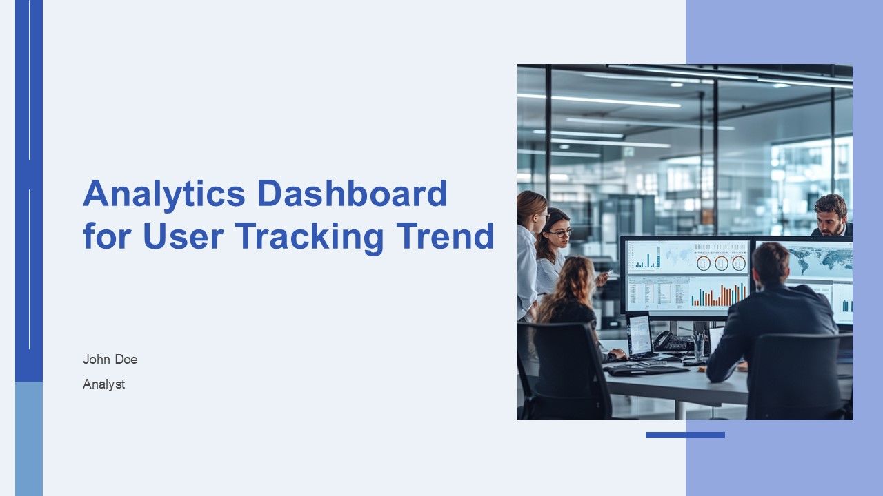 Analytics Dashboard For User Tracking Trend PPT Designs AT