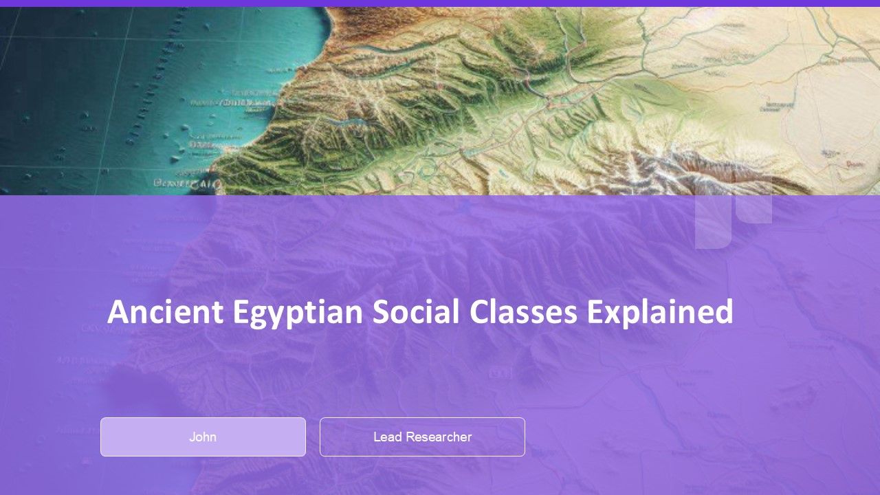 Ancient Egyptian Social Classes Explained PPT Structure AT