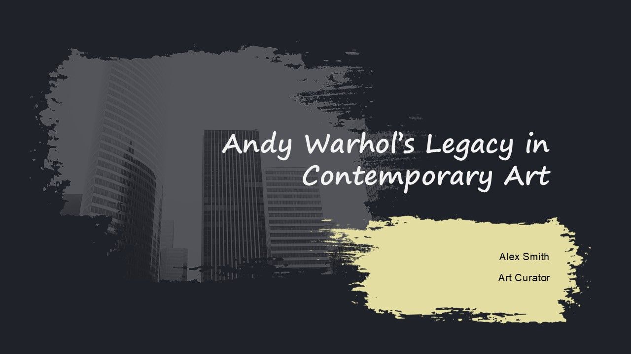 Andy Warhols Legacy In Contemporary Art PPT Template On Personalities AT