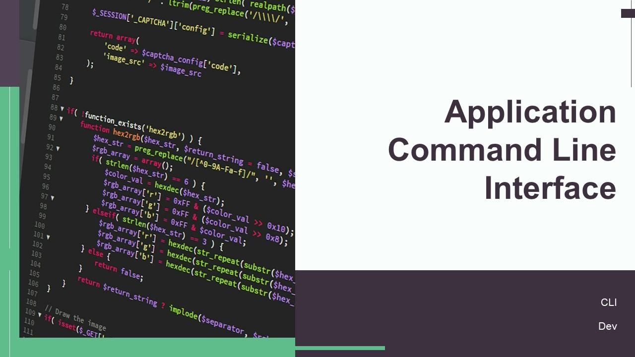 Application Command Line Interface Ppt Outline Acp Ppt Sample