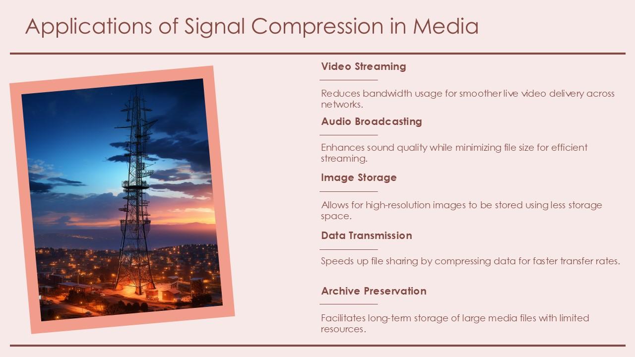 Applications Of Signal Compression In Media Ppt Sample St Ai Ss Ppt
