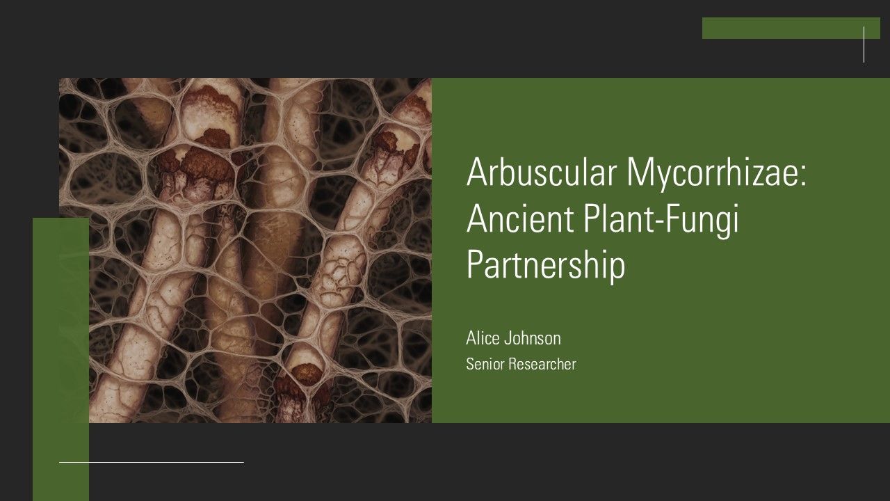 Arbuscular Mycorrhizae Ancient Plant Fungi Partnership PPT Summary AT