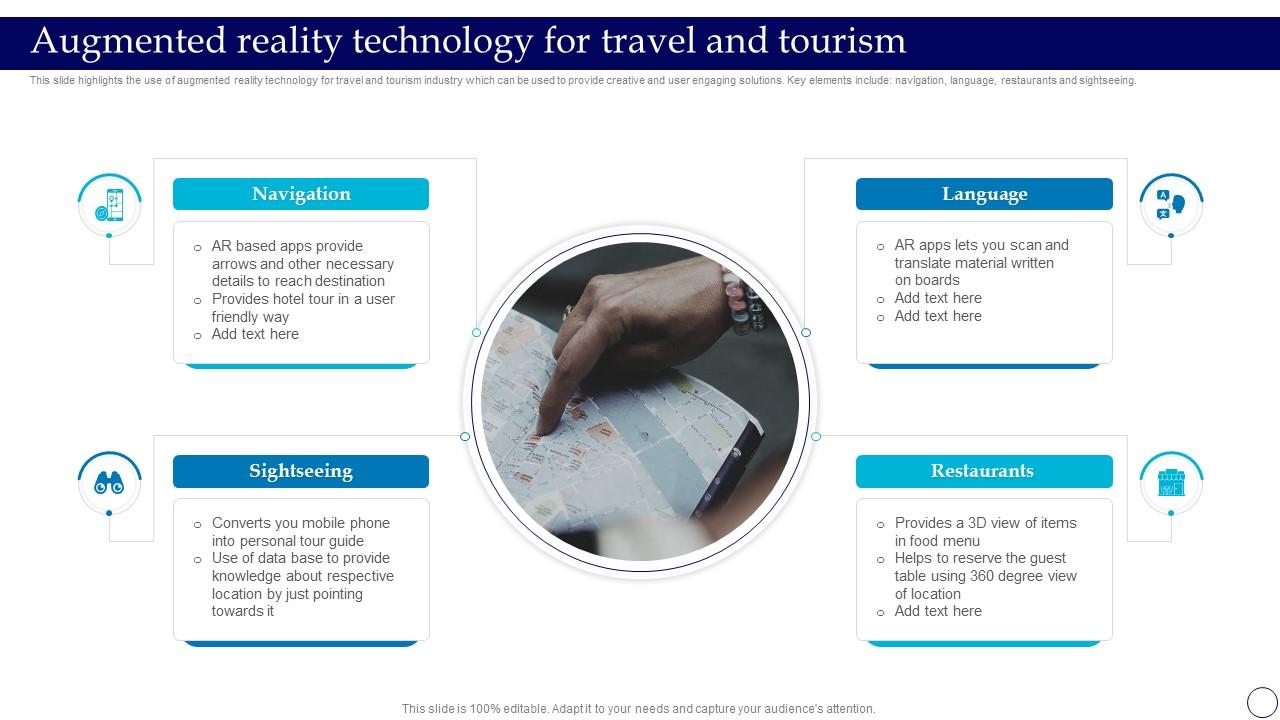 Augmented Reality Technology For Travel And Tourism PPT Template