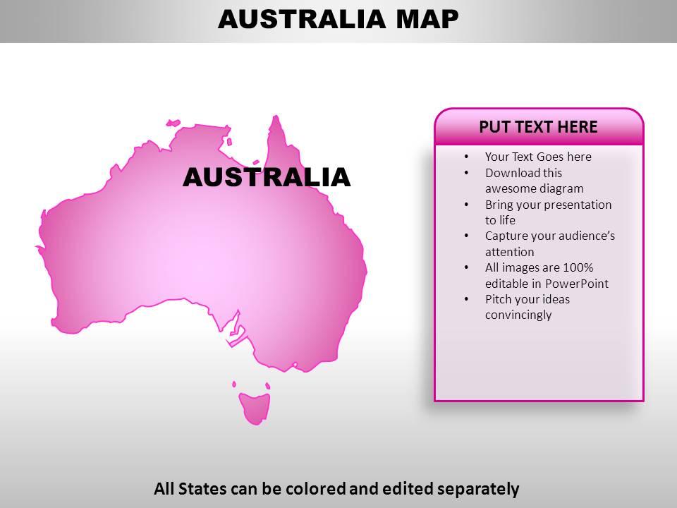 Australia Country Powerpoint Maps Presentation Graphics