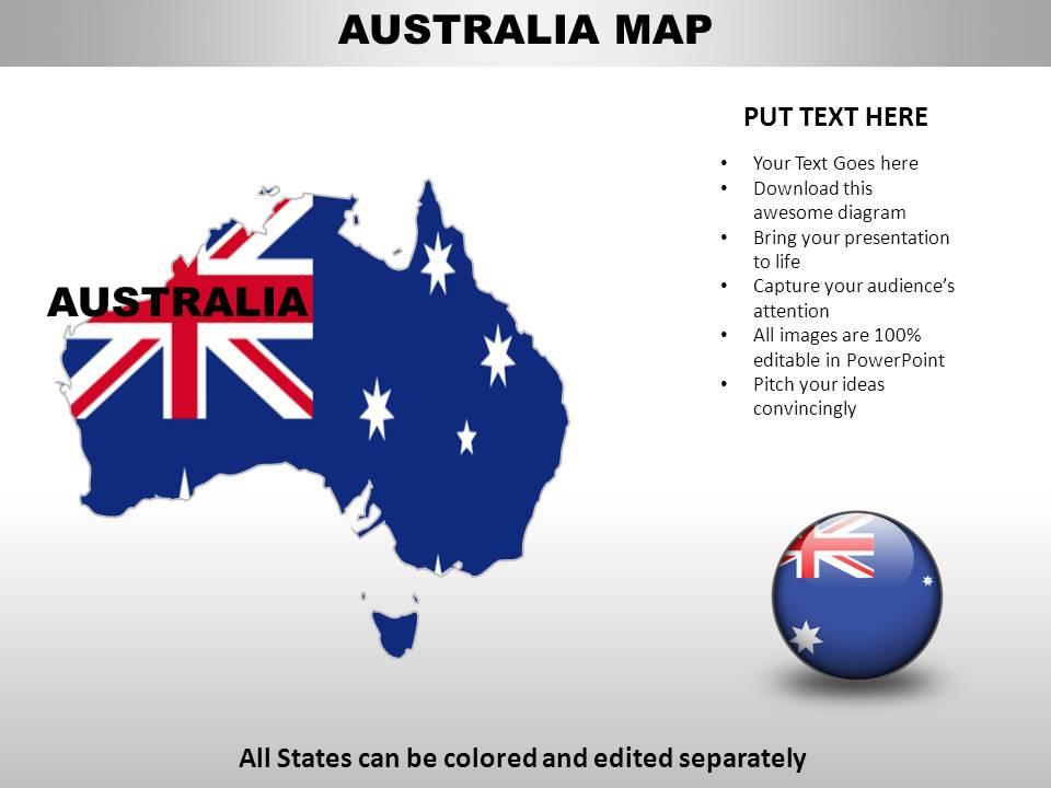 Australia Country Powerpoint Maps Presentation Graphics