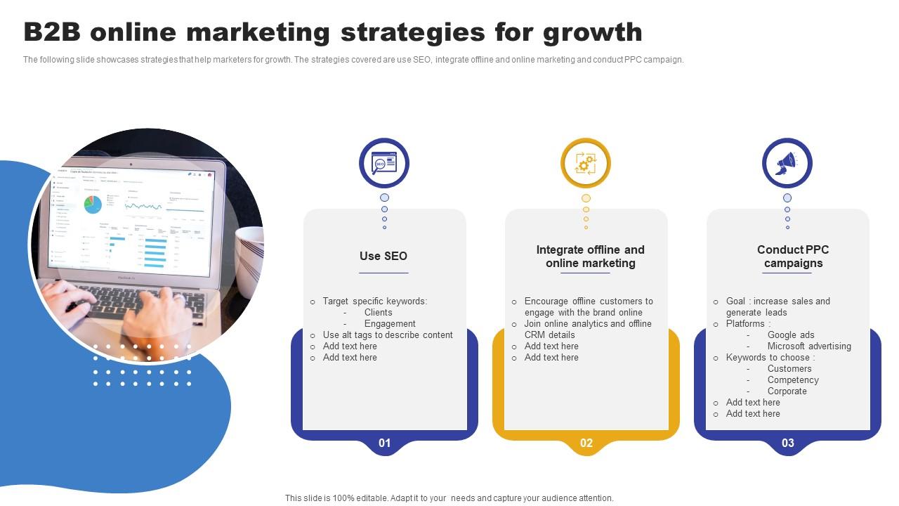 B2B Online Marketing Strategies For Growth PPT Example B2B Online Marketing Strategies For Growth PPT Example