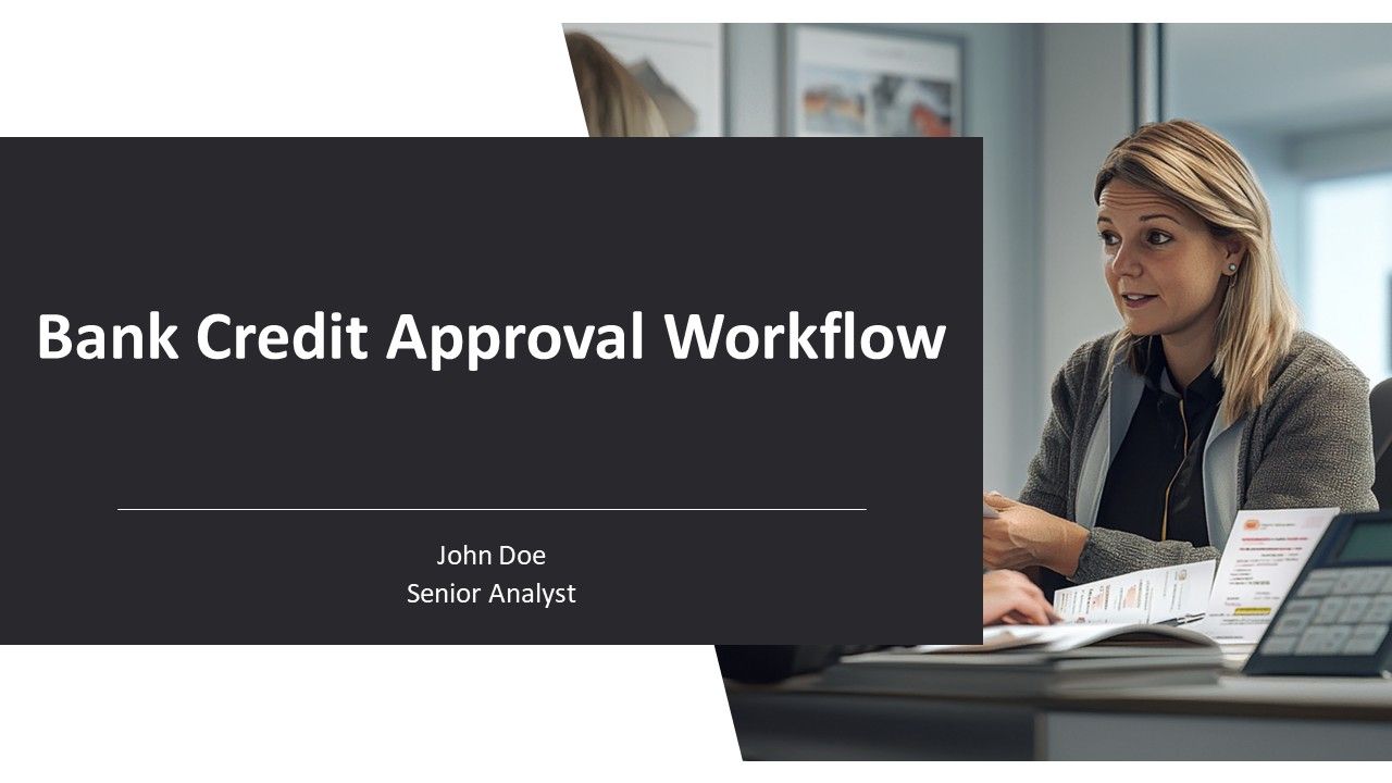 Bank Credit Approval Workflow PPT Template AT