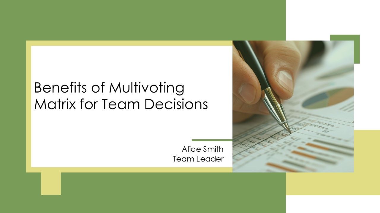 Benefits Of Multivoting Matrix For Team Decisions PPT Mockup AT
