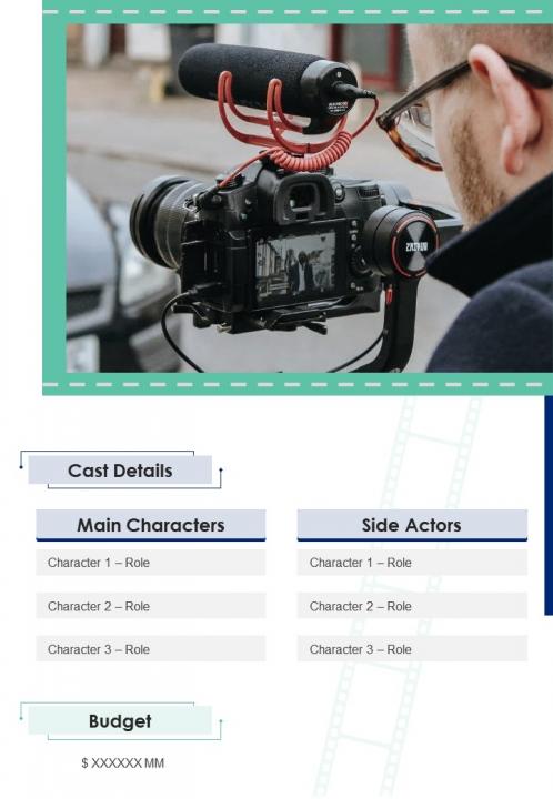 Bi Fold Short Film Treatment Report Document PDF PPT Template One Pager ...