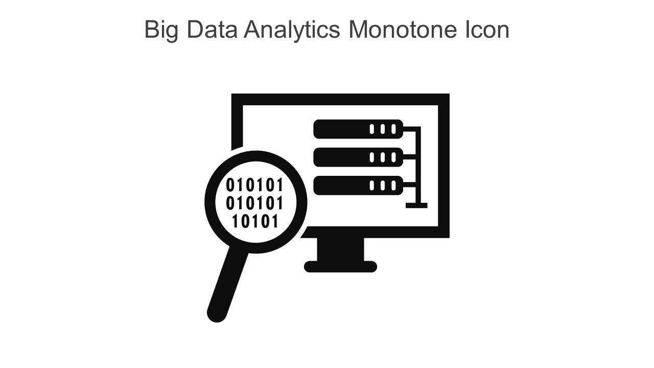 Big Data Analytics Monotone Icon In Powerpoint Pptx Png And Editable Eps Format