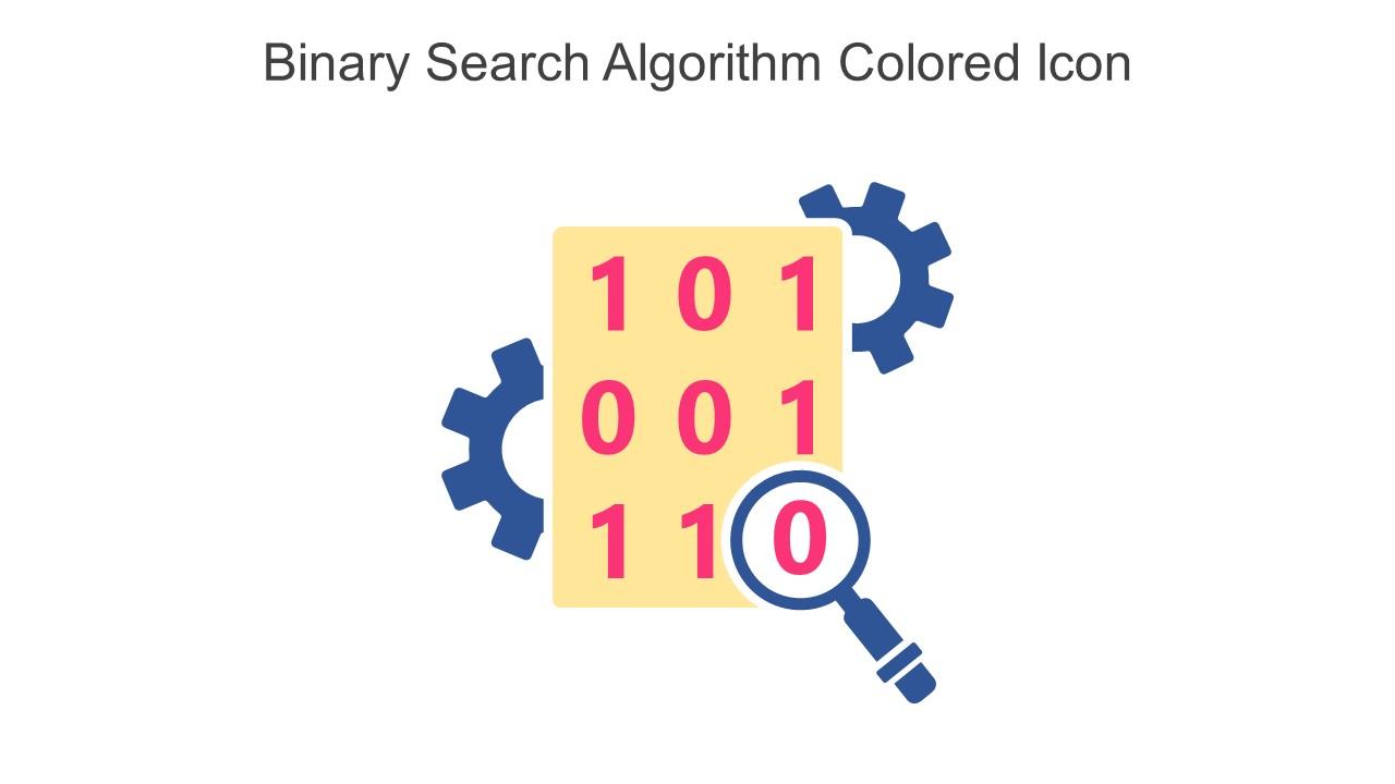 Binary Search Algorithm Colored Icon In Powerpoint Pptx Png And ...