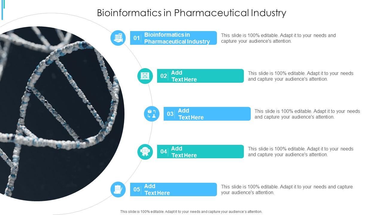 Bioinformatics In Pharmaceutical Industry In Powerpoint And Google Slides Cpp PPT Slide