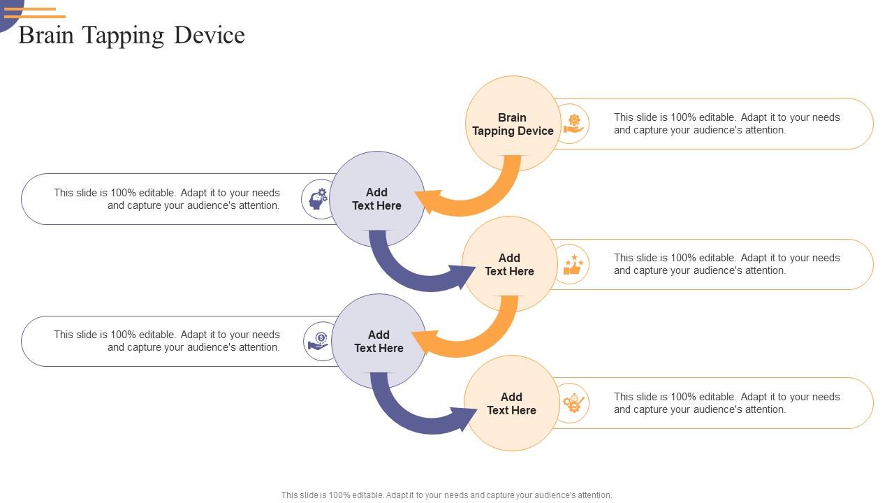 Brain Tapping Device In Powerpoint And Google Slides Cpp PPT Slide