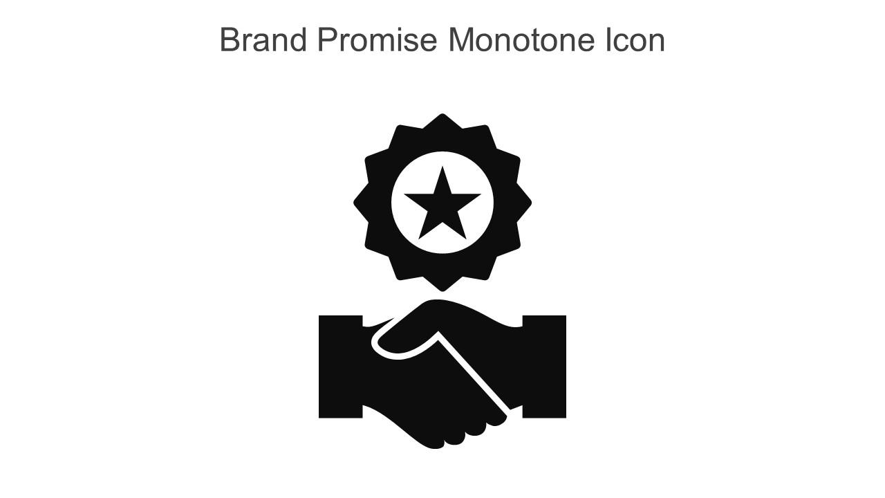 Brand Promise Monotone Icon In Powerpoint Pptx Png And Editable Eps Format PPT PowerPoint