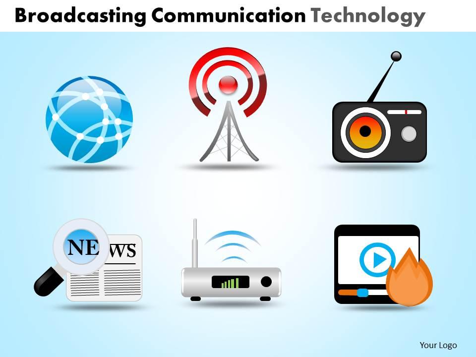 Broadcasting Communication Technology Powerpoint Slides And Ppt