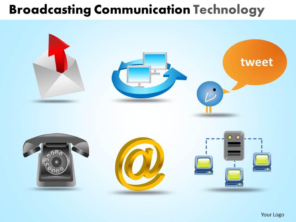 Broadcasting Communication Technology Powerpoint Slides And Ppt
