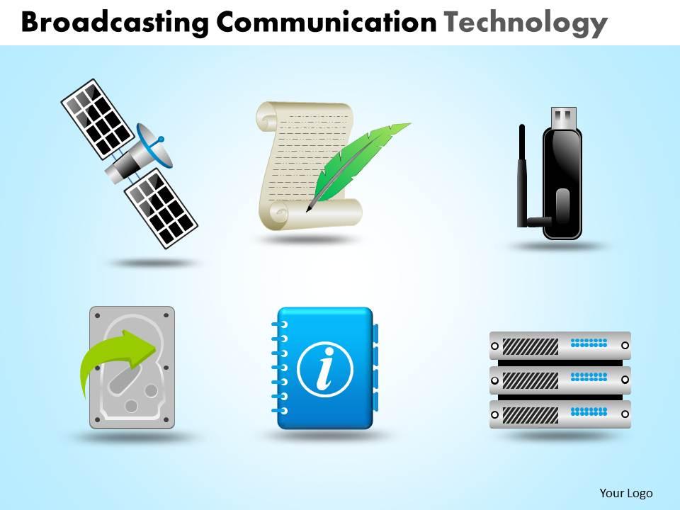 Broadcasting Communication Technology Powerpoint Slides And Ppt