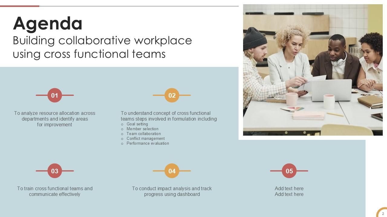 Building Collaborative Workplace Using Cross Functional Teams Ppt Slide