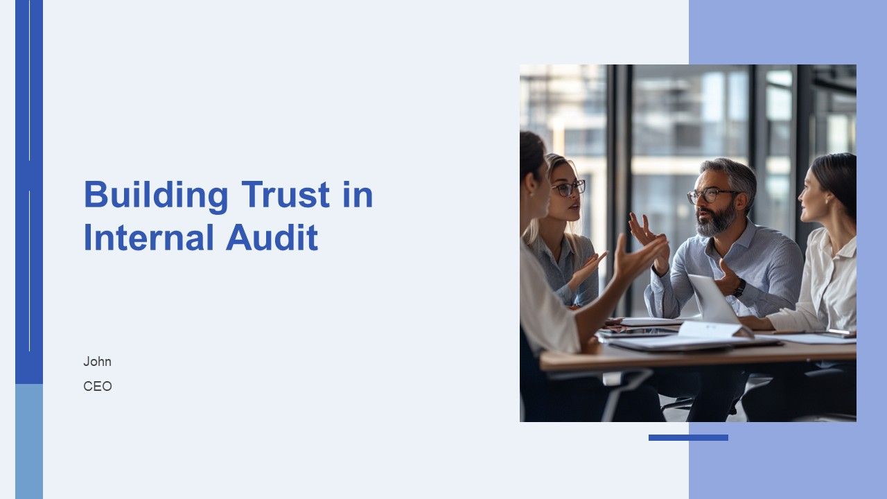 Building Trust In Internal Audit PPT Presentation AT