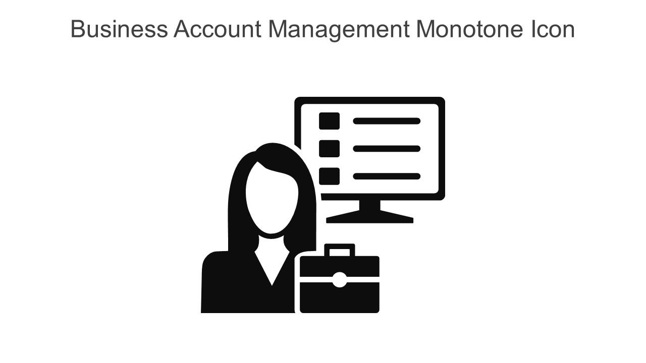 Business Account Management Monotone Icon In Powerpoint Pptx Png And ...
