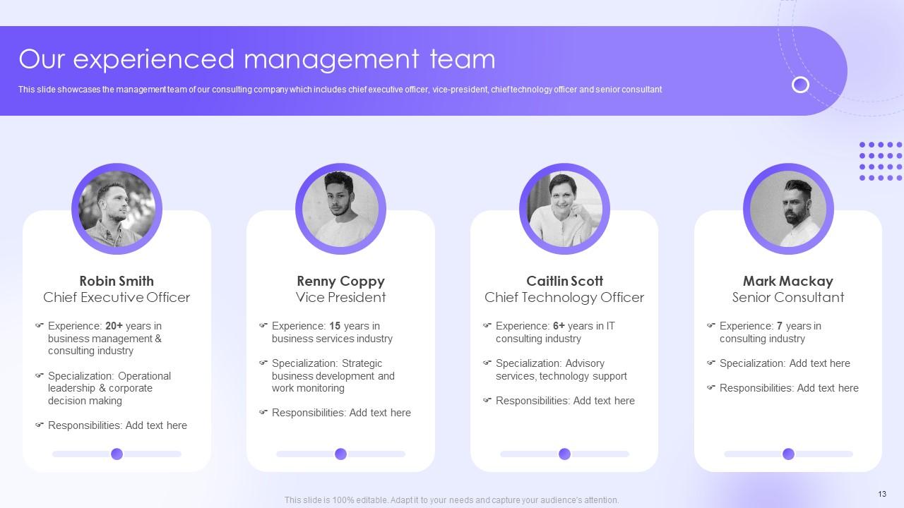 Business Consulting Services Company Profile Powerpoint Presentation