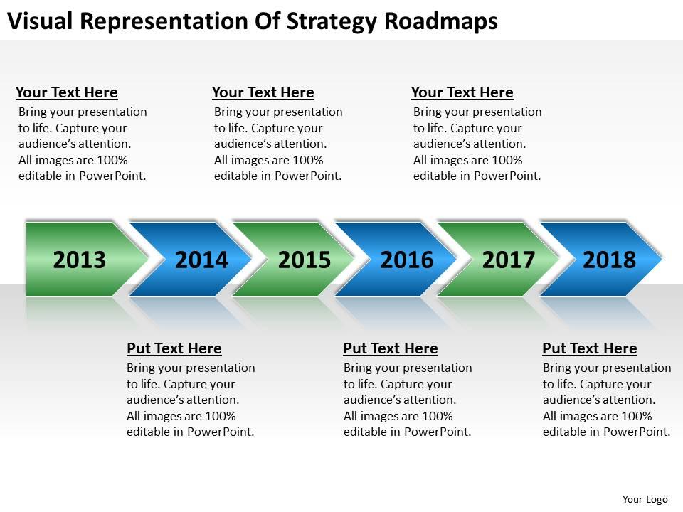 Business Flowcharts Visual Representation Of Strategy Roadmaps ...