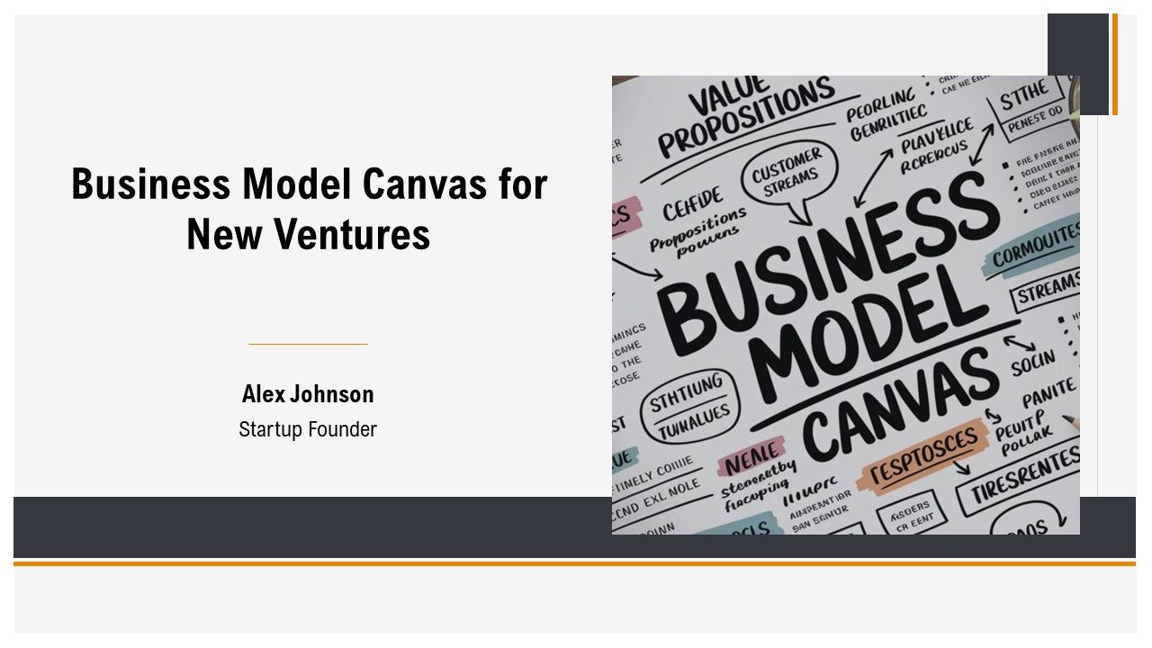 Business Model Canvas For New Ventures PPT Summary AT