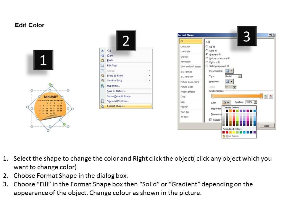Calendar 2013 January PowerPoint Slides PPT templates | Templates ...