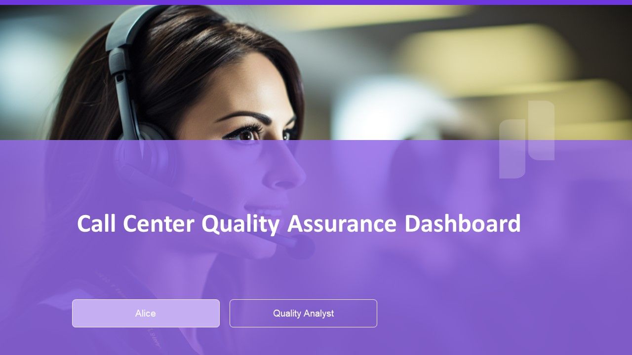 Call Center Quality Assurance Dashboard PPT Sample AT